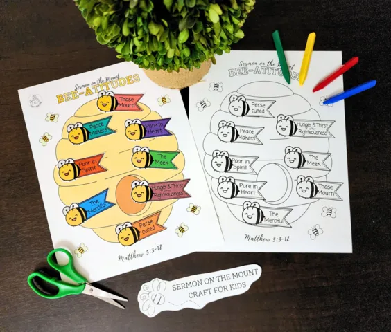 Beatitudes Sermon on Mount Lesson Ideas & Resources for Kids