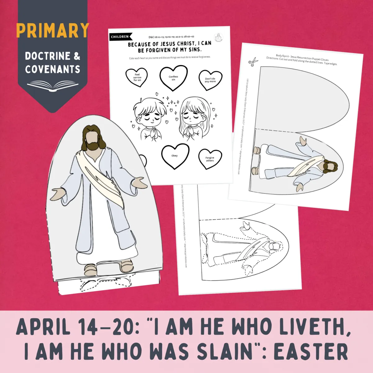 Come Follow Me 2025, Easter Primary & Youth Lesson Helps, April 14-20 I ...