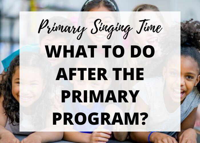WHAT TO DO AFTER THE PRIMARY PROGRAM
