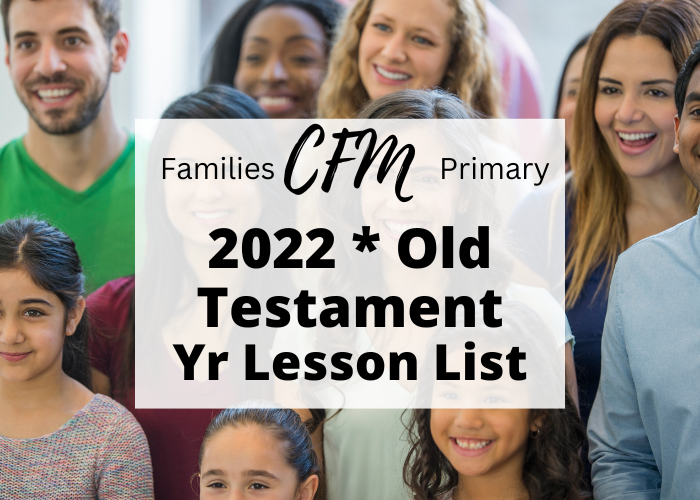 Come Follow Me 2022 Old Testament Lesson Activities and Printables