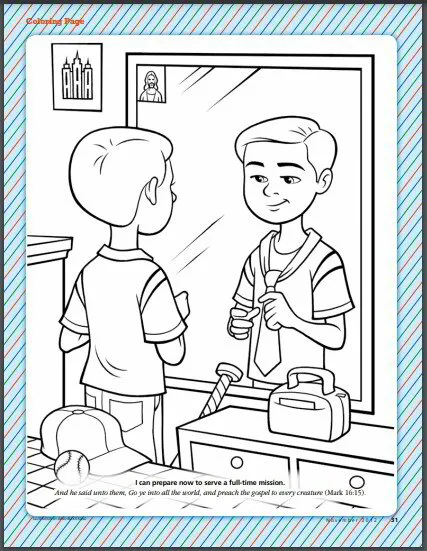 mission work coloring pages