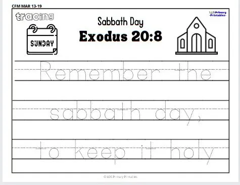 Remember The Sabbath Day Worksheets The Ten Commandments Worksheet