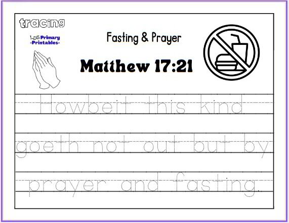 Fasting Resources, Lesson Ideas, Kids Activities: LDS Primary, Come ...