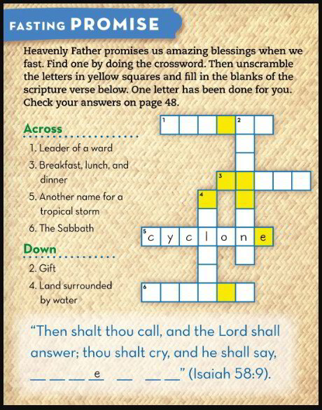 Fasting Resources, Lesson Ideas, Kids Activities: LDS Primary, Come ...