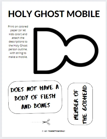 Holy Ghost Lesson Resource Ideas & Activities (Come Follow Me Families ...