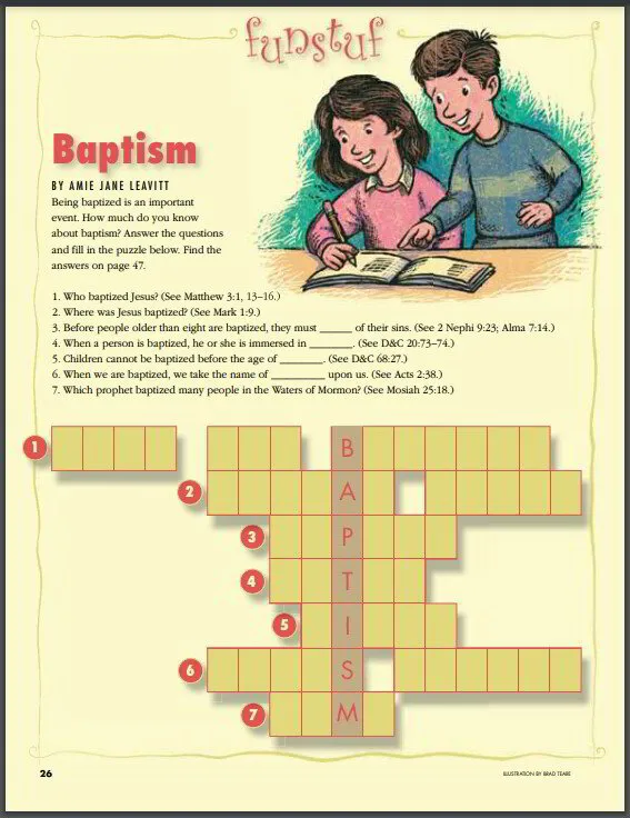 Baptism Lesson Resource Ideas & Activities (Come Follow Me Families ...