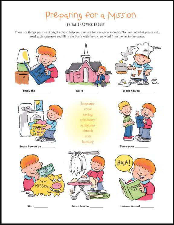 Missionary Work Lesson Ideas, Activities, Games & Printables for Kids