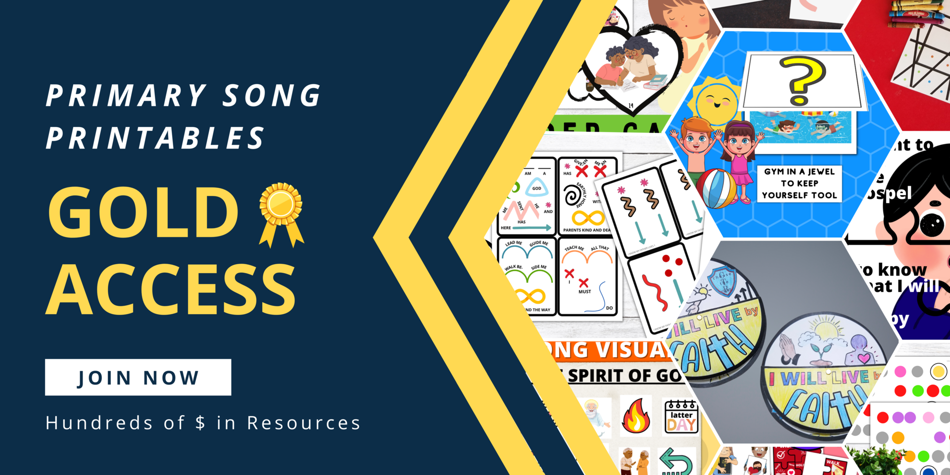 Gold Library: Primary Singing Time Printables for Primary Music Leaders