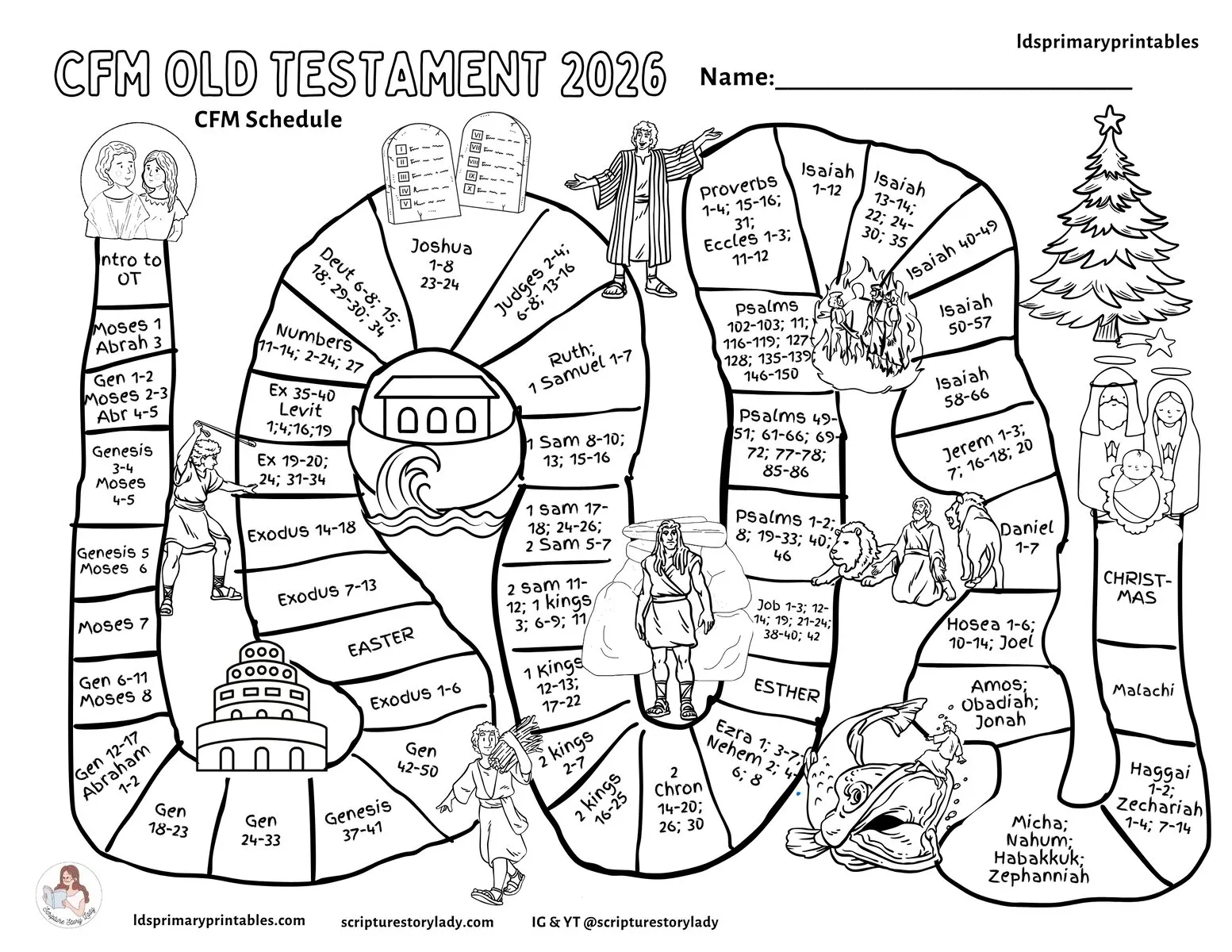 March 2026 Primary & Youth Come Follow Me Old Testament Lesson Helps