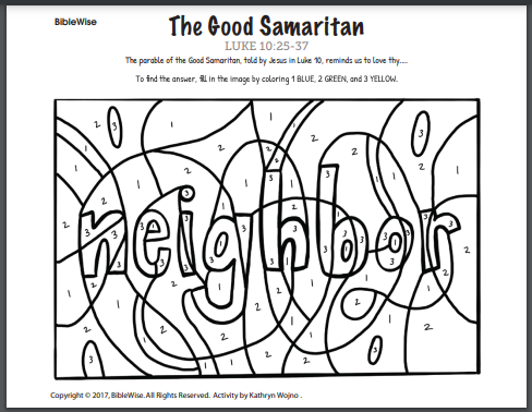 The Good Samaritan Parable Bible Lesson & Activities for Kids