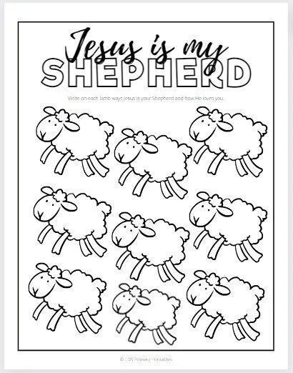 The Good Shepherd Parable Bible Lesson & Activities for Kids