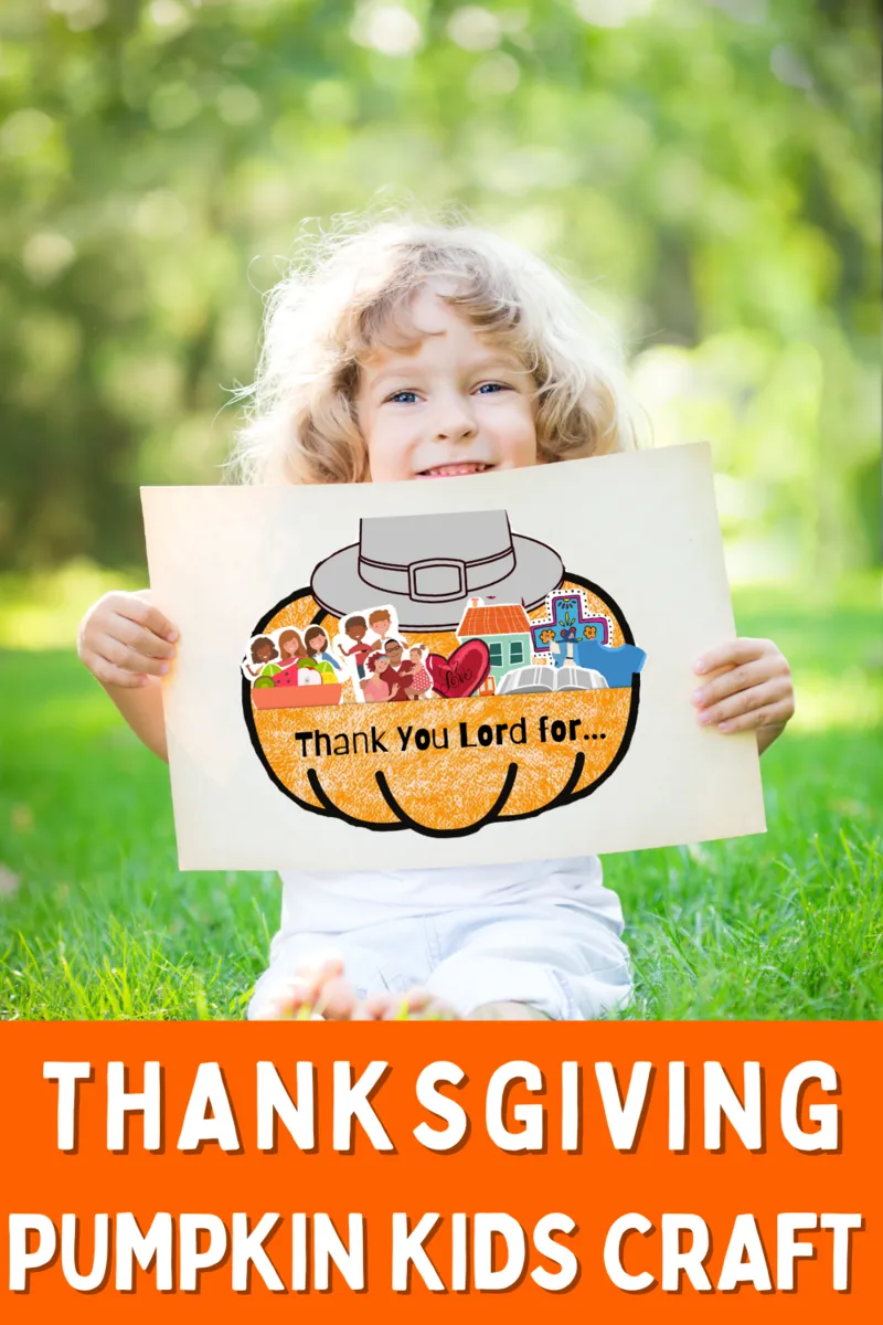 Thanksgiving I'm Thankful For Pumpkin Coloring Kids Craft