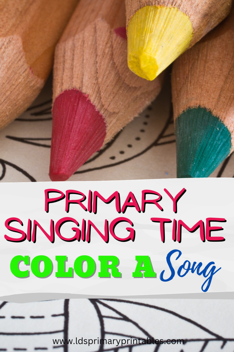 Color a Song Primary Singing Time Idea