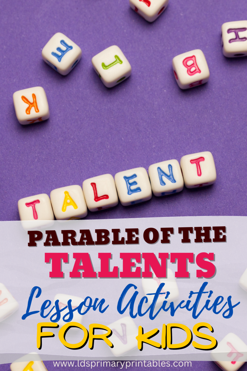 Parable Of The Talents Bible Parable Lessons Activities For Kids