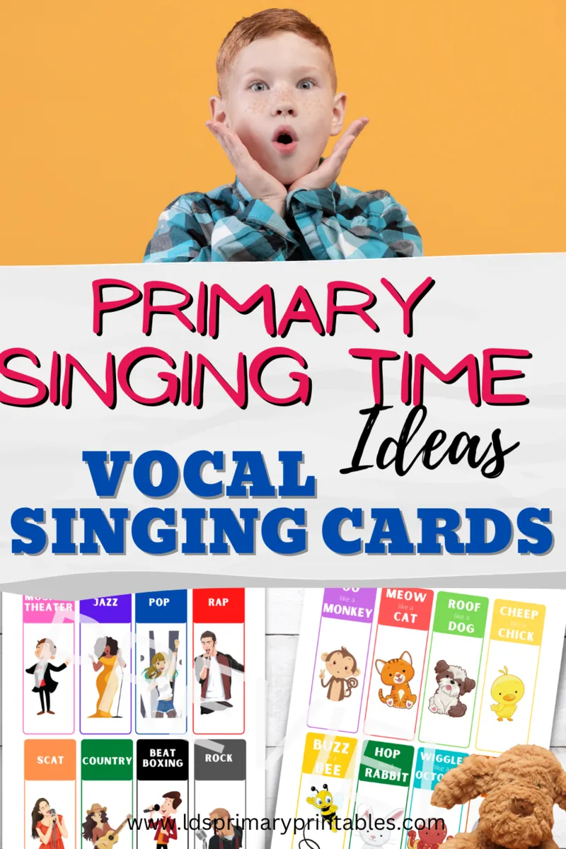 64 Ways to Sing Primary Singing Time Singing Style Cards