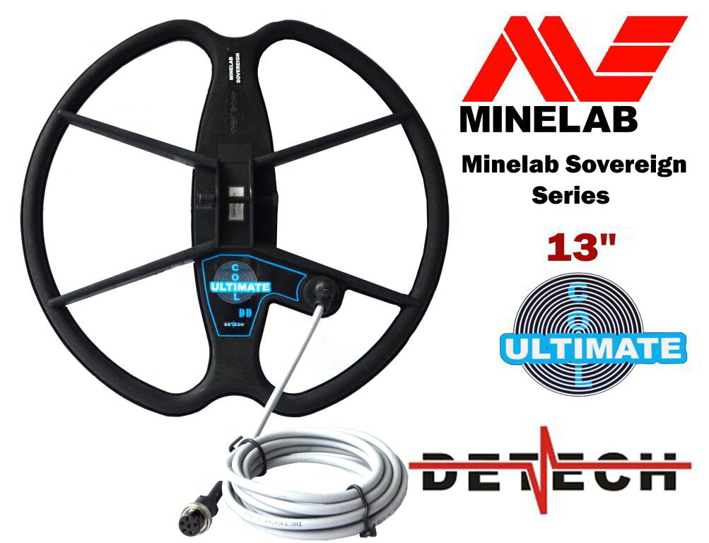 DETECH 13" Ultimate DD Search Coil For Minelab Sovereign Metal Detector