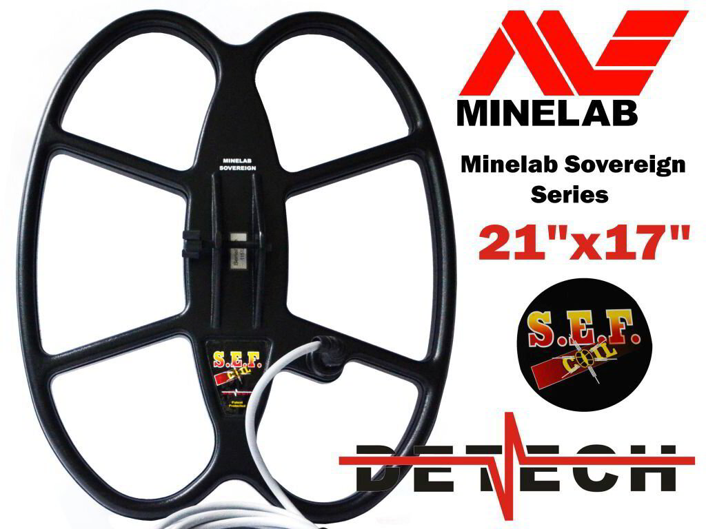 DETECH 21×17″ S.E.F Butterfly Waterproof Search Coil For Minelab ...