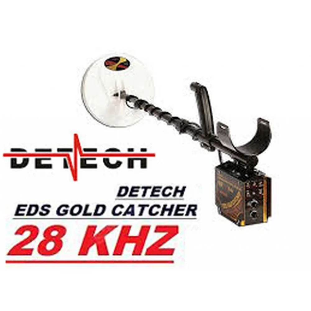 DETECH EDS GOLD CATCHER 28KHZ VLF METAL DETECTOR WITH 6” AND 10” CLOSED ...