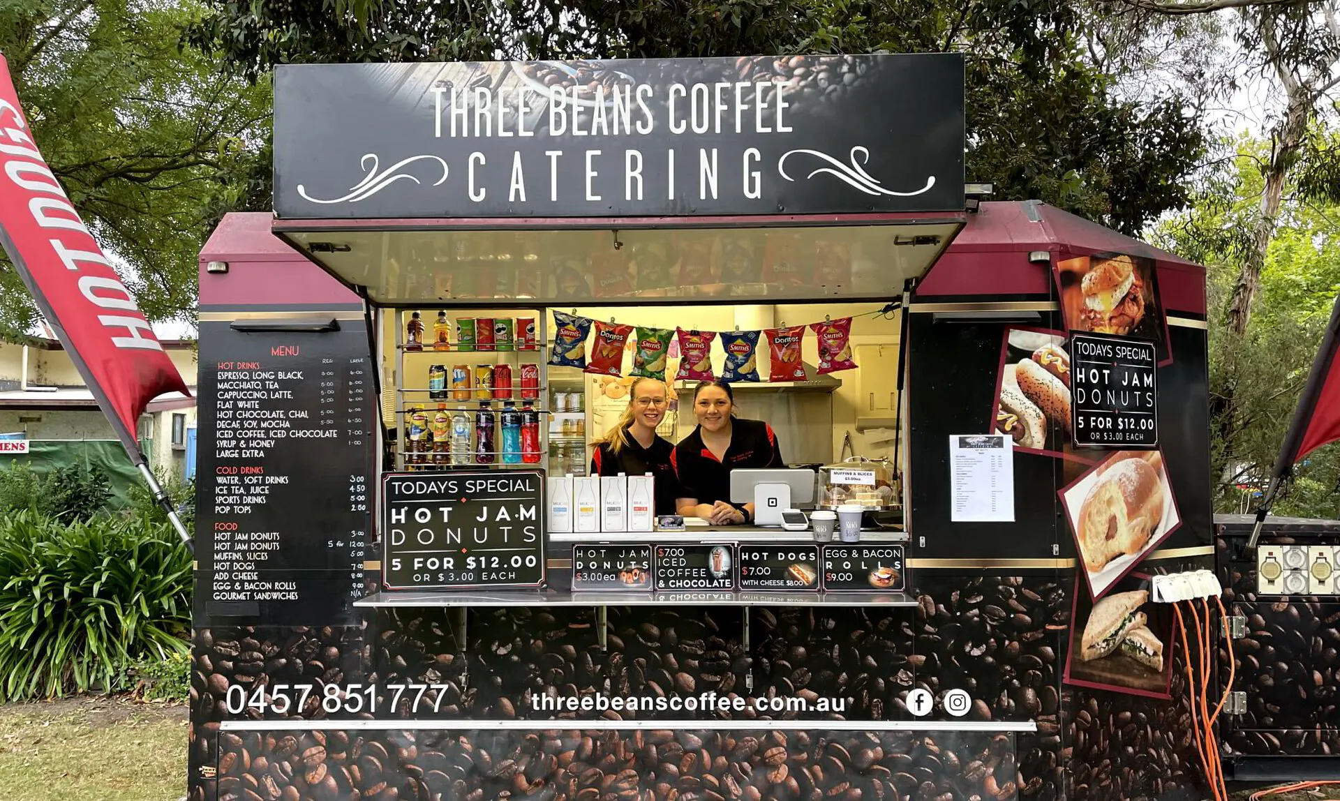 Three Beans Coffee & Catering for you next Event or Function