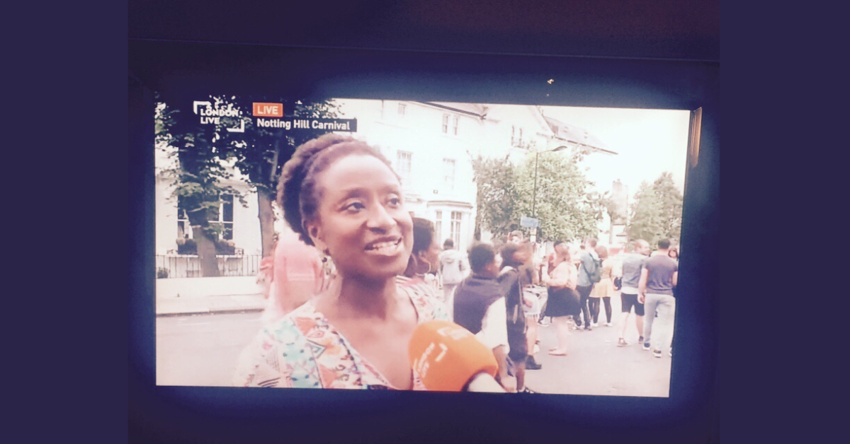 Live TV Interview At Notting Hill Carnival