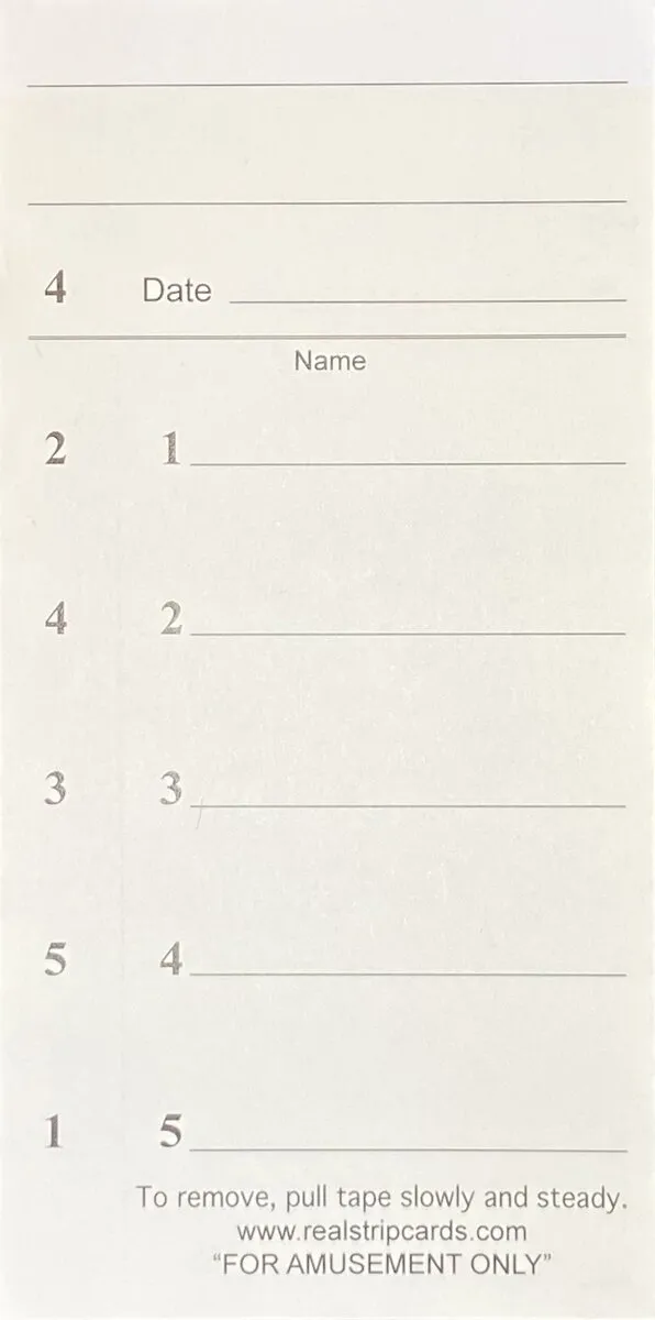 Real Strip Cards