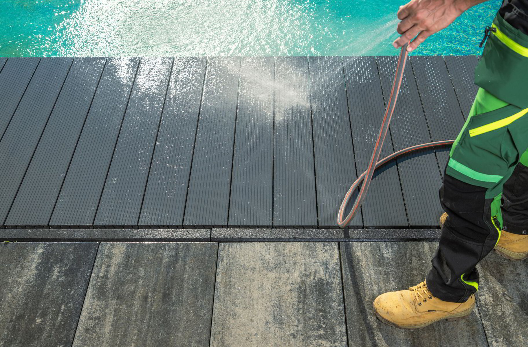 How Pool Deck Cleaning Enhances Safety in Orange Park