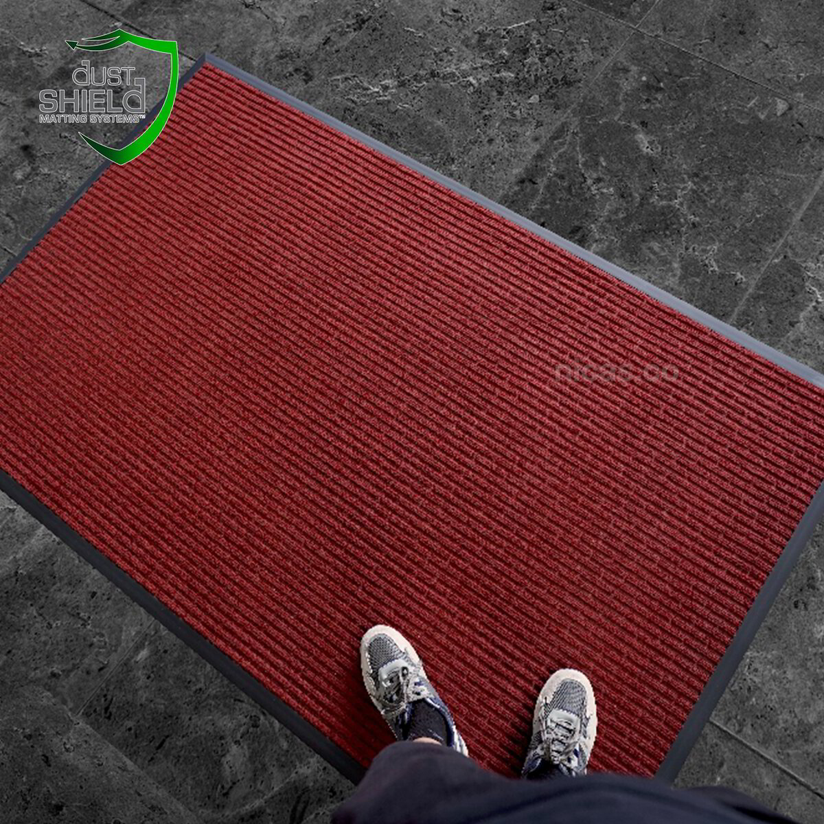 Dustshield™ Trace Flow Mat | Hand-cut to size