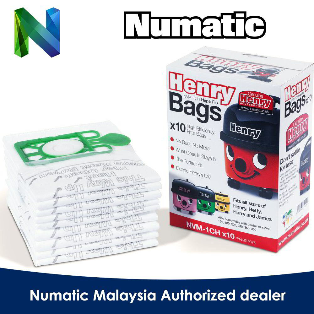 Numatic HepaFlo Filter Bags NVM-1CH (9L)