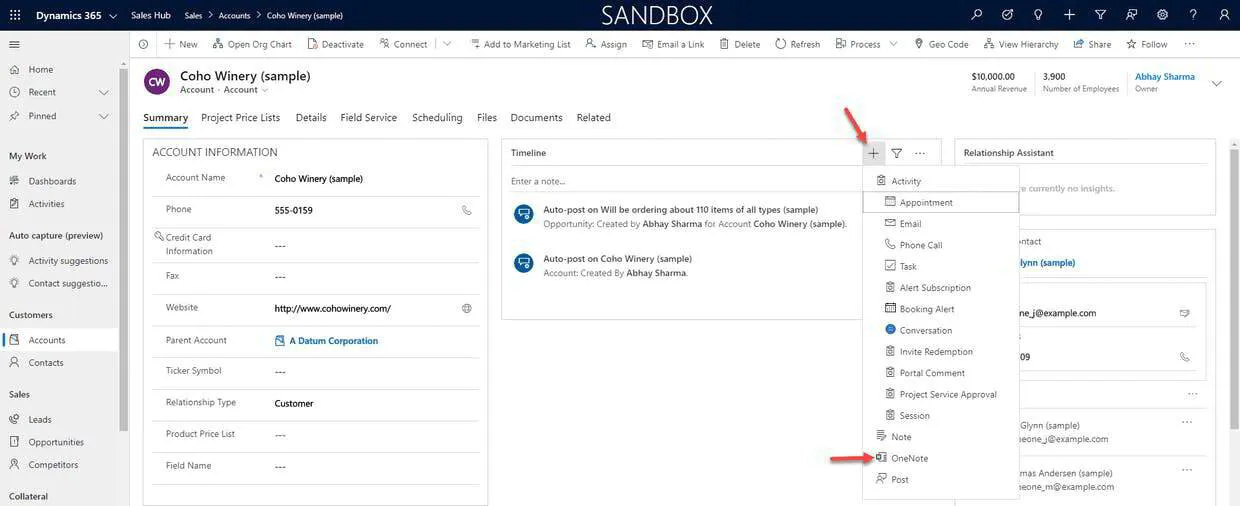 Learn About OneNote Integration With Microsoft Dynamics 365