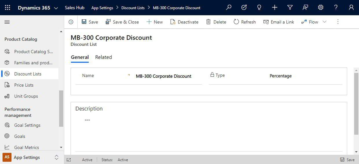 Configure Discount Lists In Microsoft Dynamics 365
