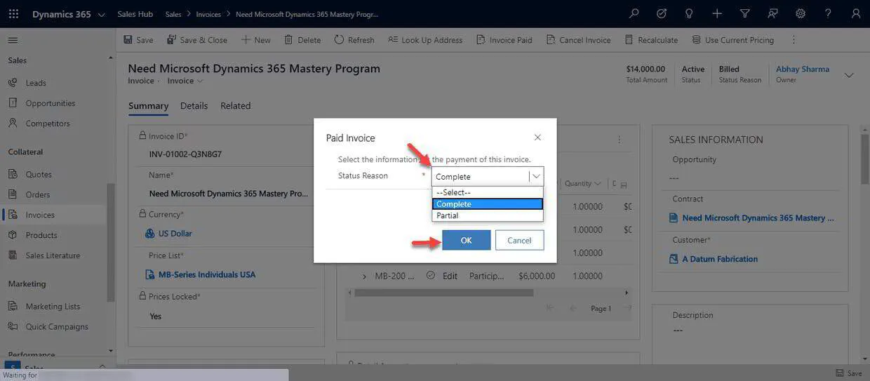Learn About Sales Invoices In Microsoft Dynamics 365