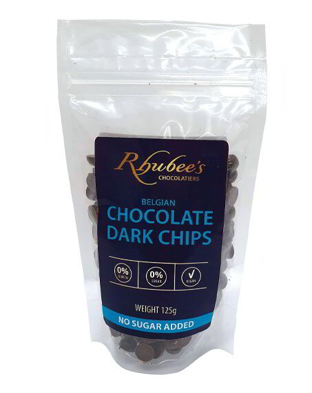 Sugar Free Dark Chocolate Chips 125g