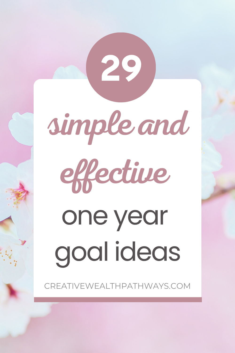 One Year Goals Ideas: How to Make This Year Your Best Yet | Creative ...