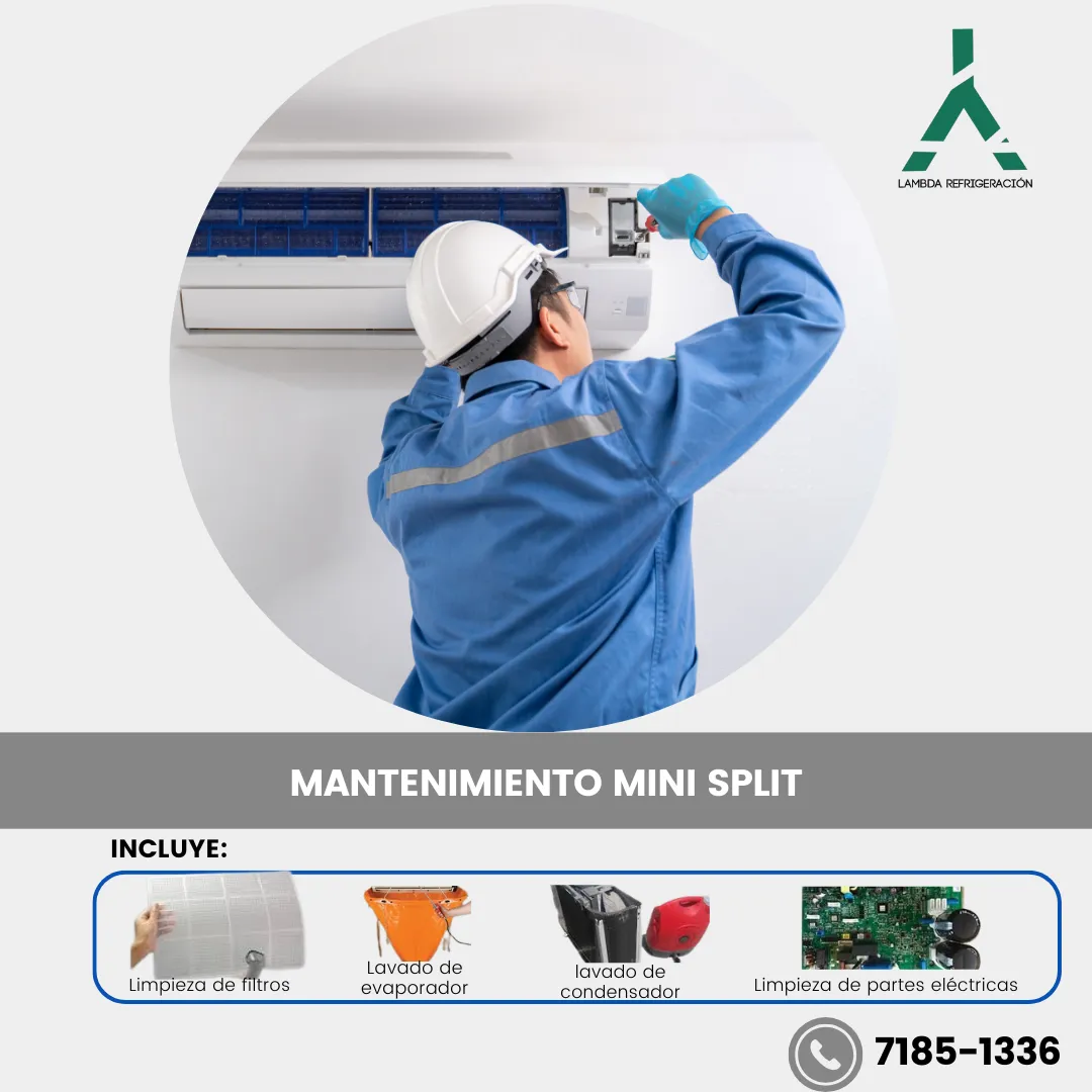 Mantenimiento de Aire Acondicionado Mini Split 12,000–24,000 BTU | Lambda Refrigeración