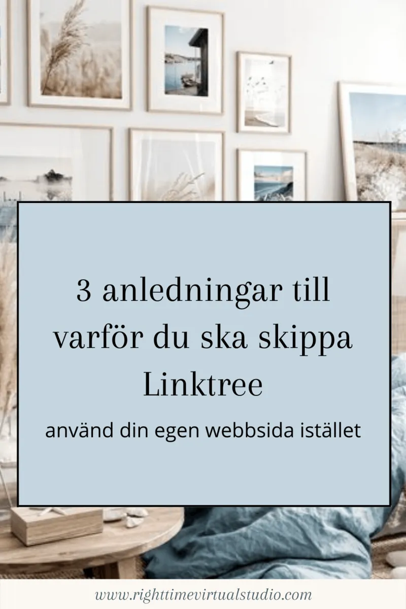 Vad är linktree? 3 anledningar till att skippa Linktree och använda din egen hemsida istället!