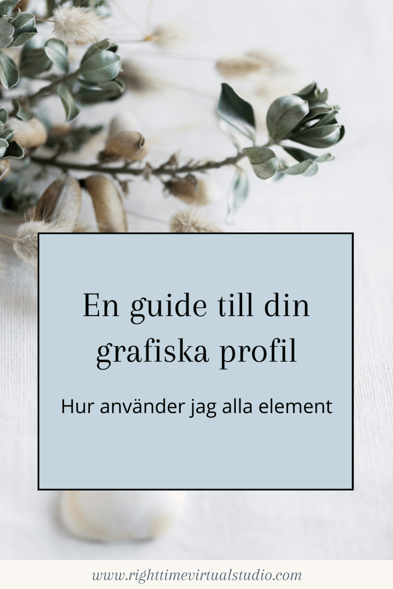 Hur ska du använda din grafiska profil