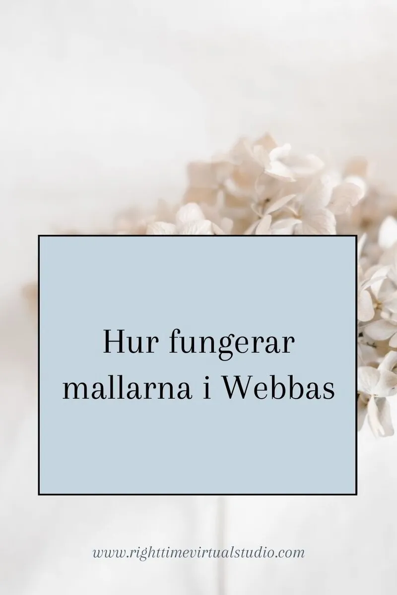 Hur fungerar webbas mallen