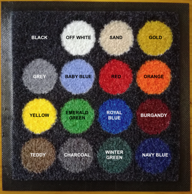 Jet Print Logo Mat Colours — Vivid, Durable Colours