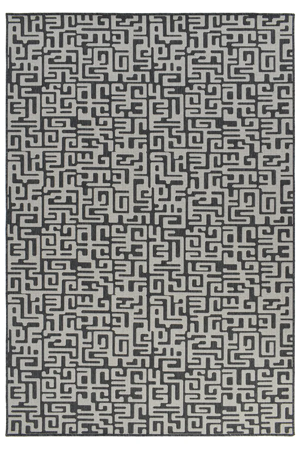 Maze Grey Premium Flatwoven Rugs South Africa
