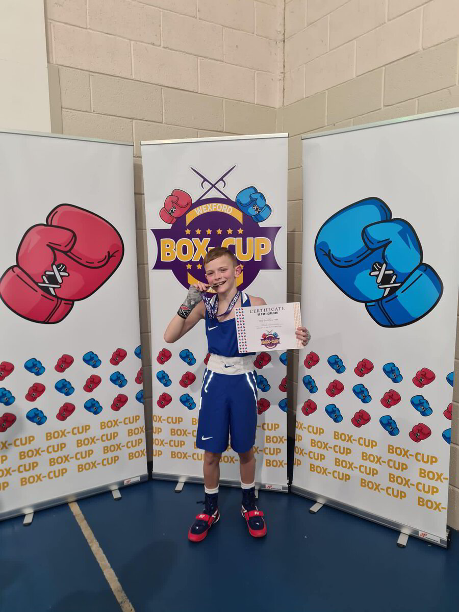 Congratulations to our young member Patrick who won the Wexford Box Cup ...