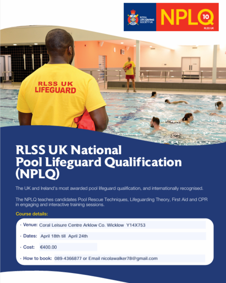 Upcoming Pool Lifeguard course