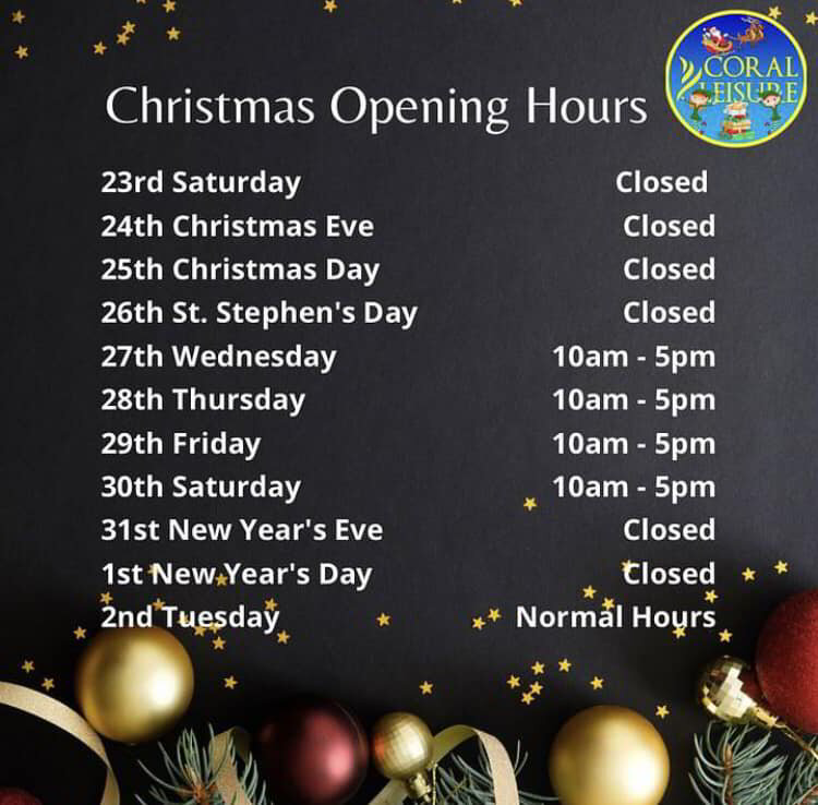Christmas opening hours 2023