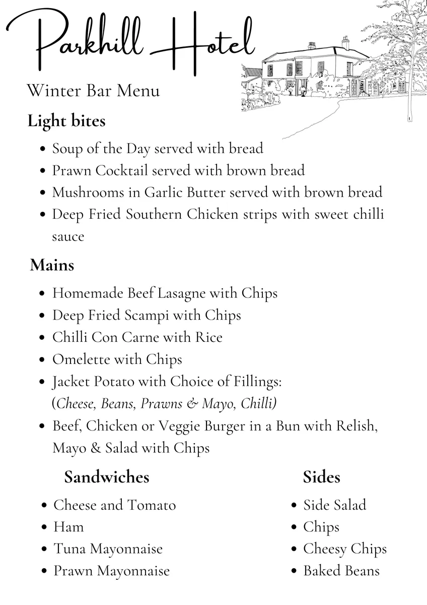 Winter Menu
