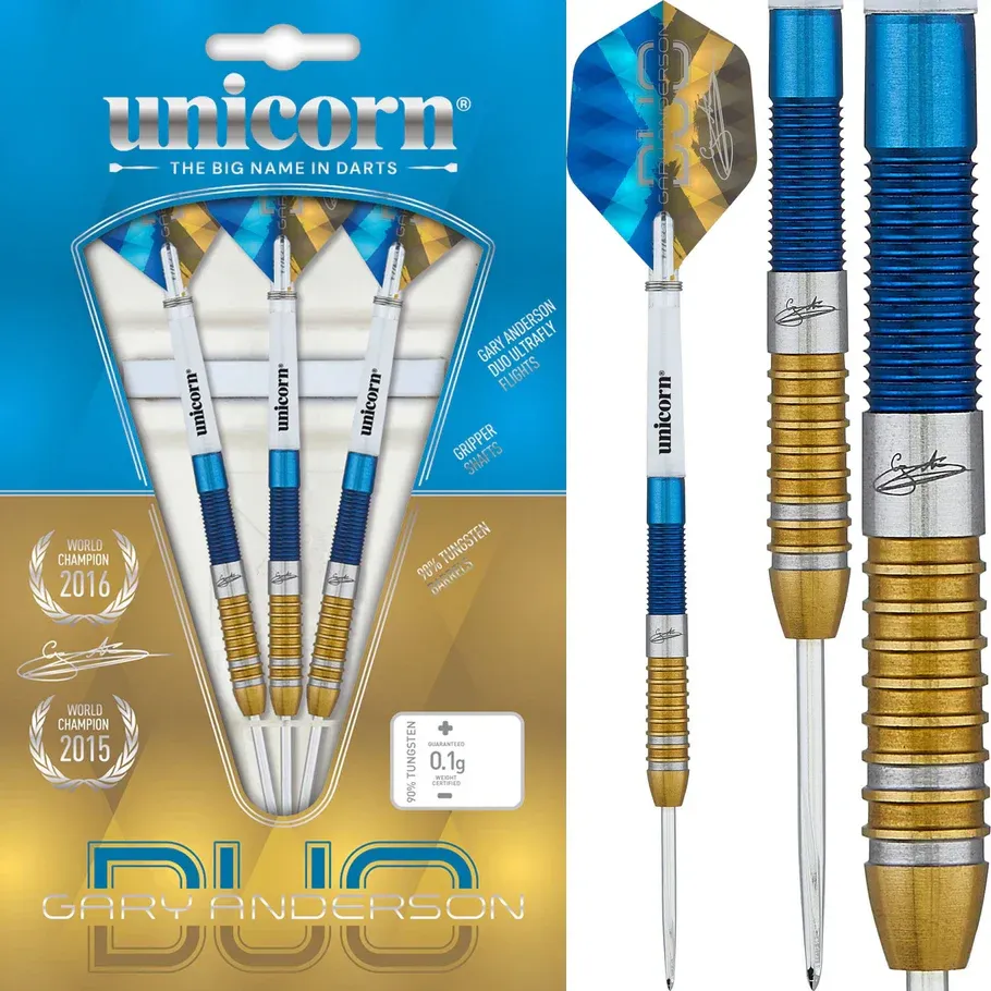 Unicorn Gary Anderson Darts - Steel Tip - 90% Tungsten - Flying ...