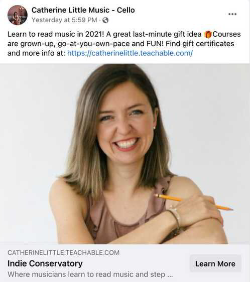 Catherine Little Performs "Salut d'Amour"