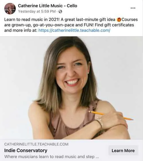 Catherine Little Performs "Salut d'Amour"