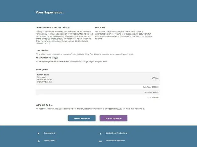 Proposals Themes | Boothbook