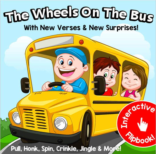 Free Kids Wheels on the Bus Printable (Interactive Bus) - Musical Play Day