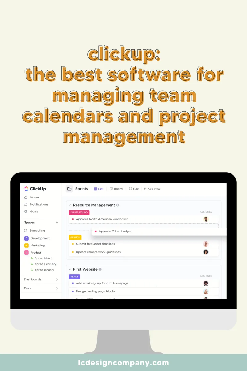 clickup: the best software for managing team calendars and project ...