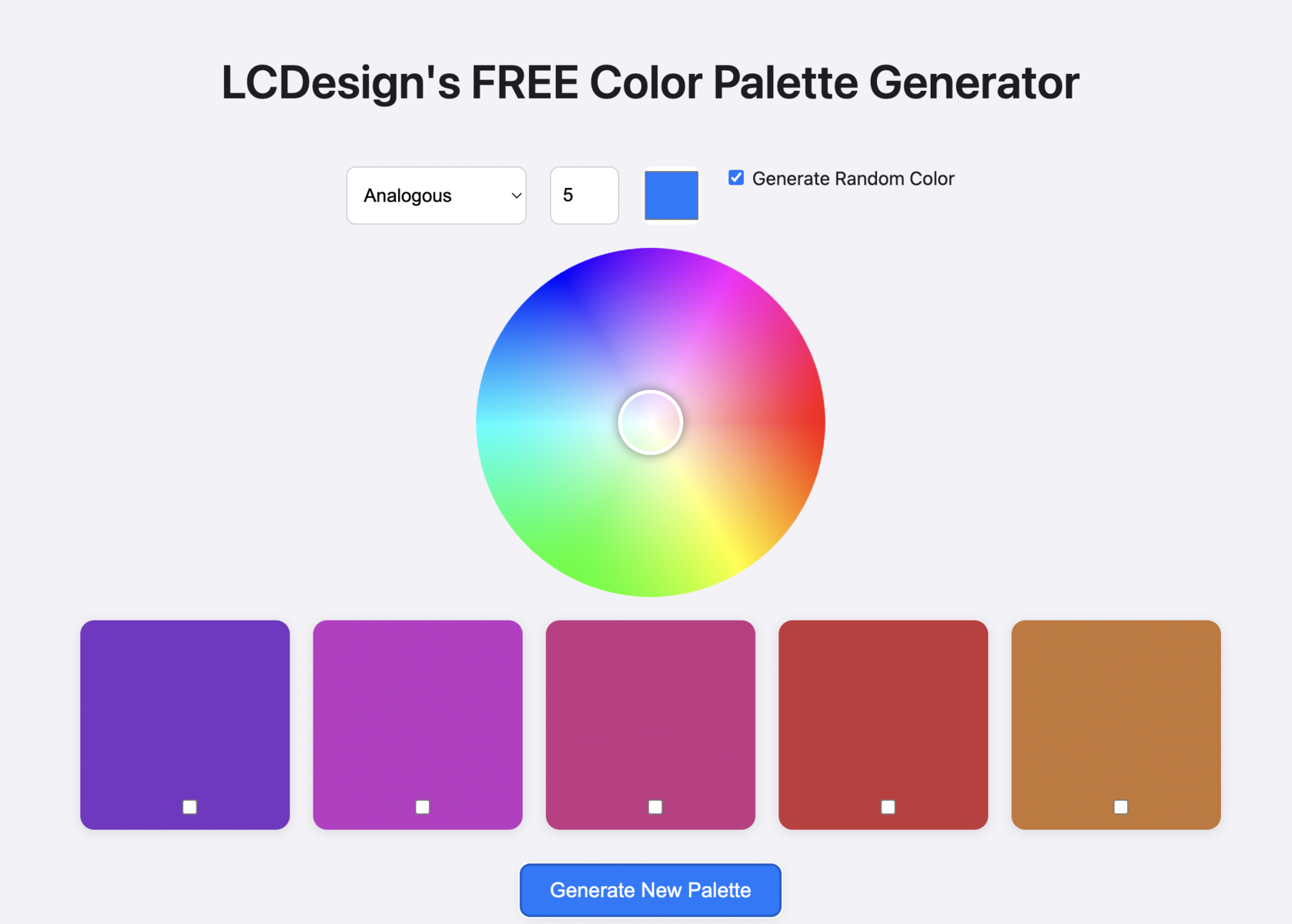 Free Color Palette Generator